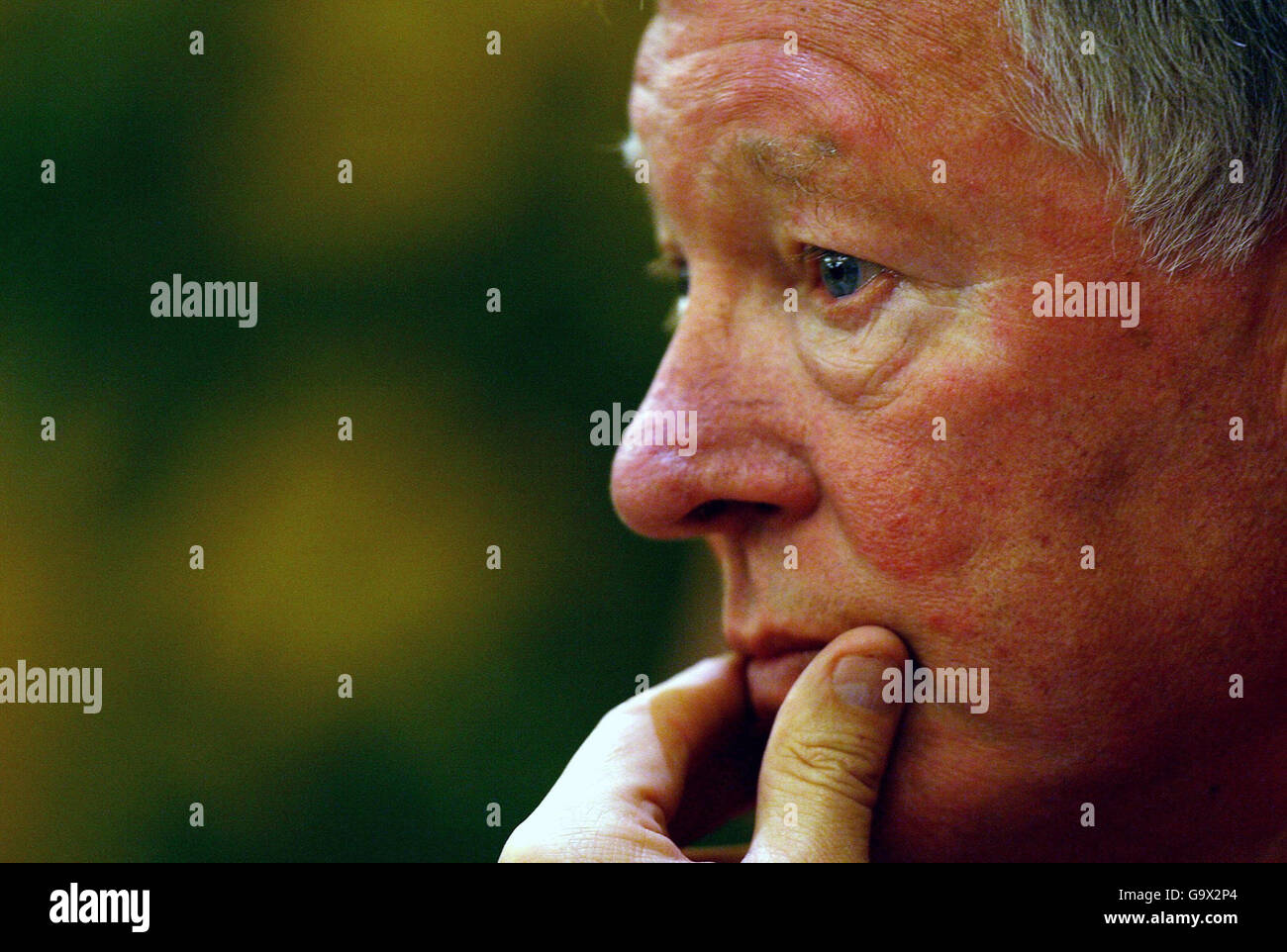 Head shot headshot portrait close up serious thoughtful side view hi ...