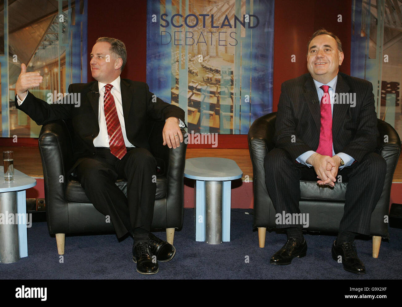 SNP leader Alex Salmond (right) and Scottish Labour leader Jack ...
