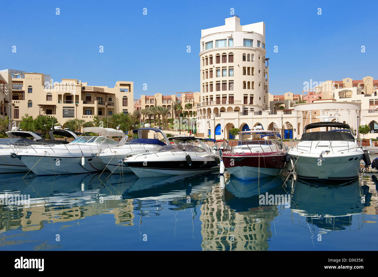 boats and yachts, Marina Tala Bay, Aqaba, Jordan, Asia Minor / Akaba ...