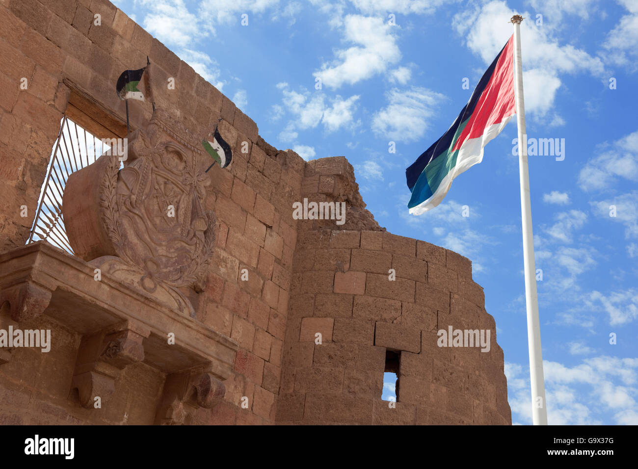 armor at Aqaba Castle, Mamluk Castle, Aqaba Fort, Flagpole, Flag of ...