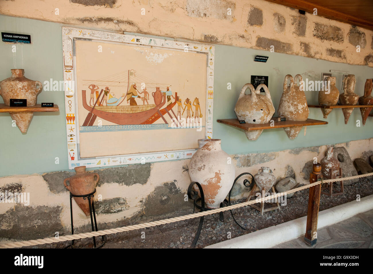 recovered ancient amphorae, Bodrum Museum of Underwater Archaeology ...
