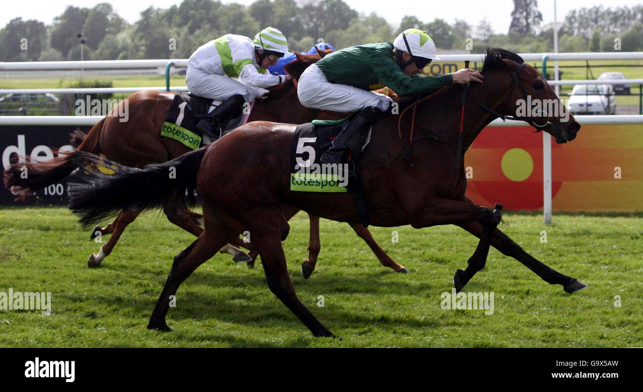 Kayah ridden by jockey Richard Hughrds wins the Totepool Oaks Trial at ...