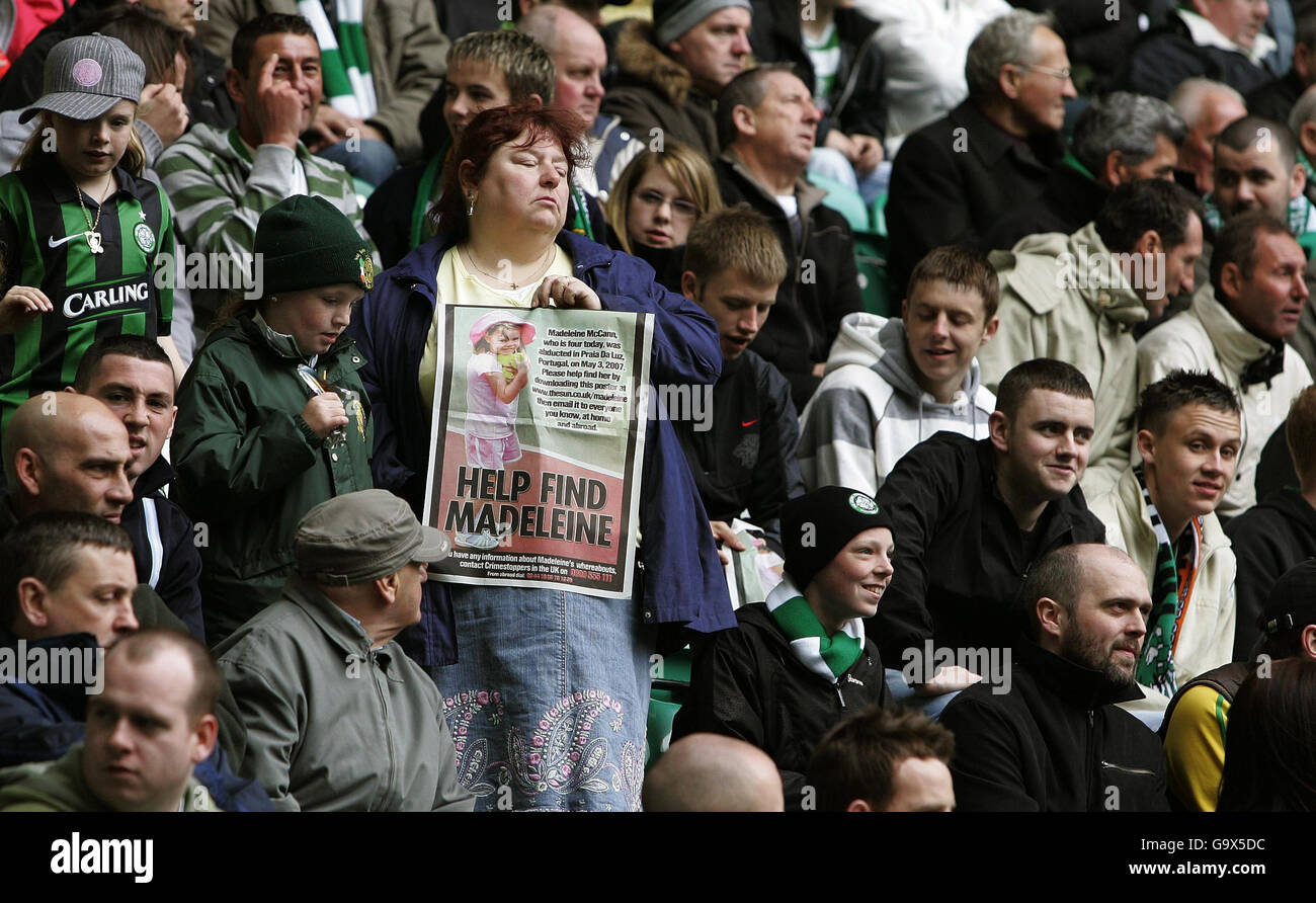 Philamena, the aunt of missing girl Madeleine McCann, holds a poster at ...