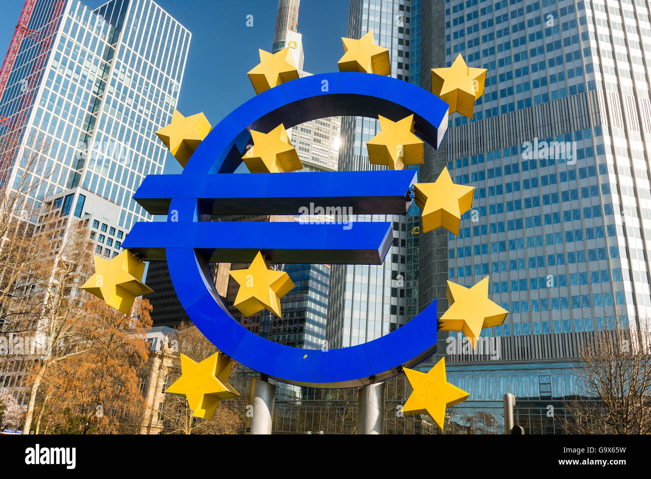 Frankfurt Euro Sign Stock Photo - Alamy