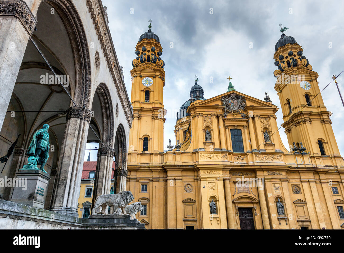 Munich, Odeonsplatz, Germany Stock Photo - Alamy