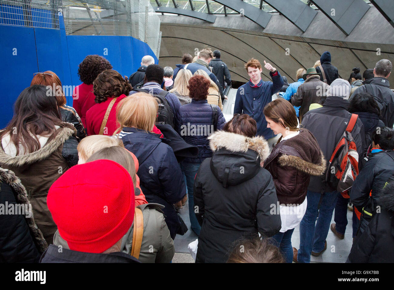 People on The London Underground in London Stock Photo - Alamy