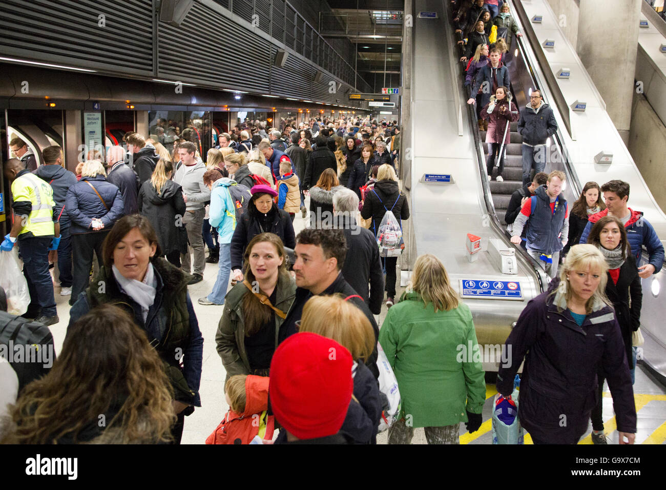 People on The London Underground in London Stock Photo - Alamy