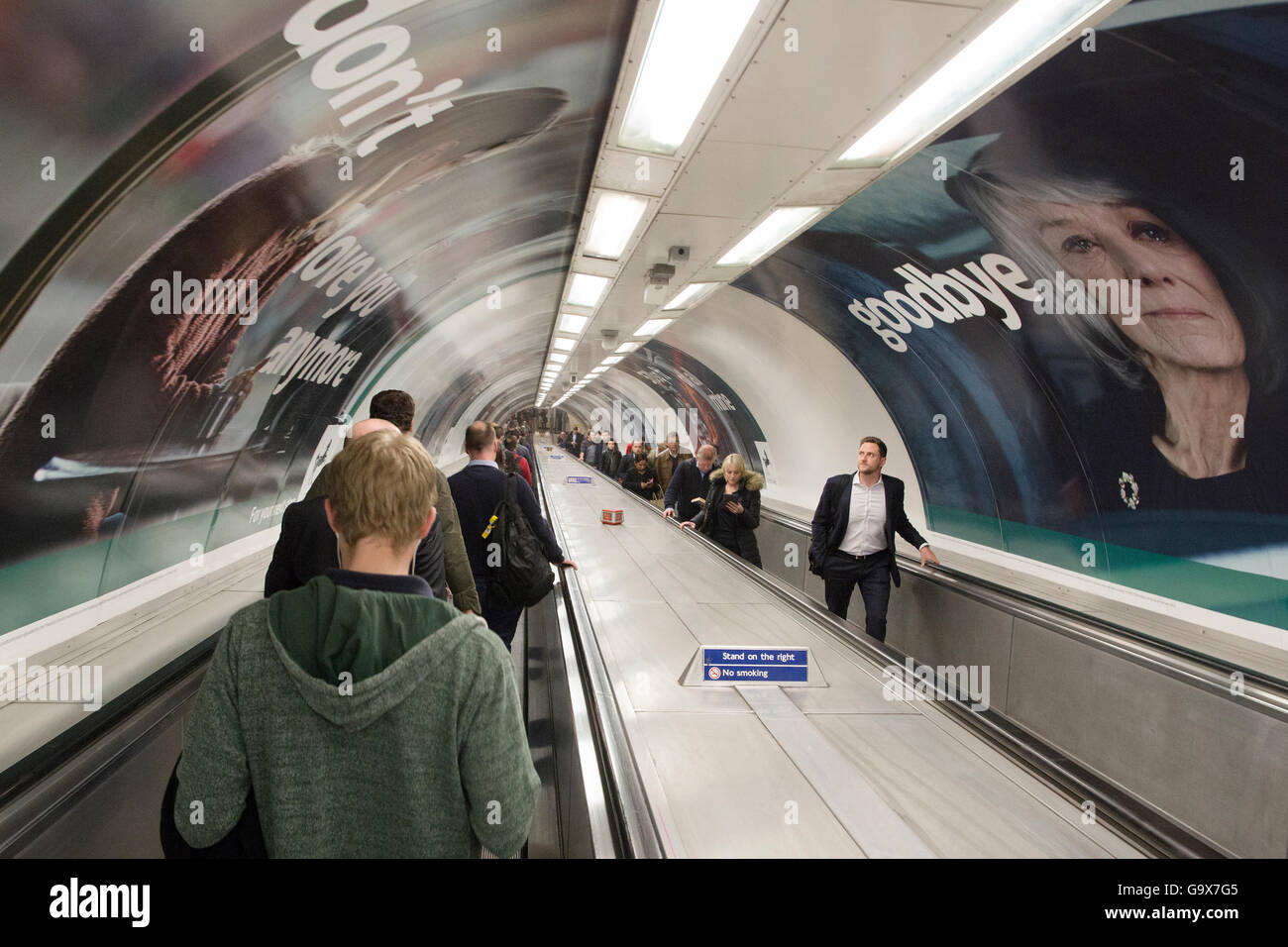 People on The London Underground in London Stock Photo - Alamy