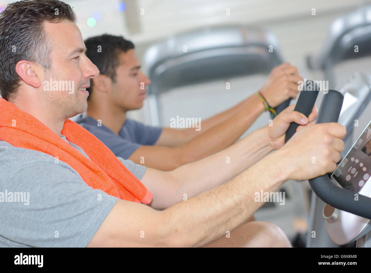 two men at the gym Stock Photo - Alamy