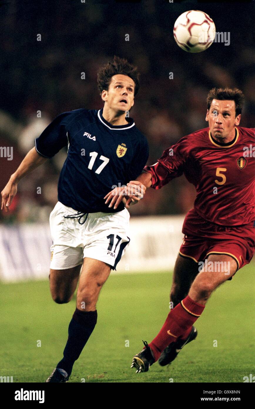 Soccer world cup 2002 qualifier group six belgium v scotland hi-res ...