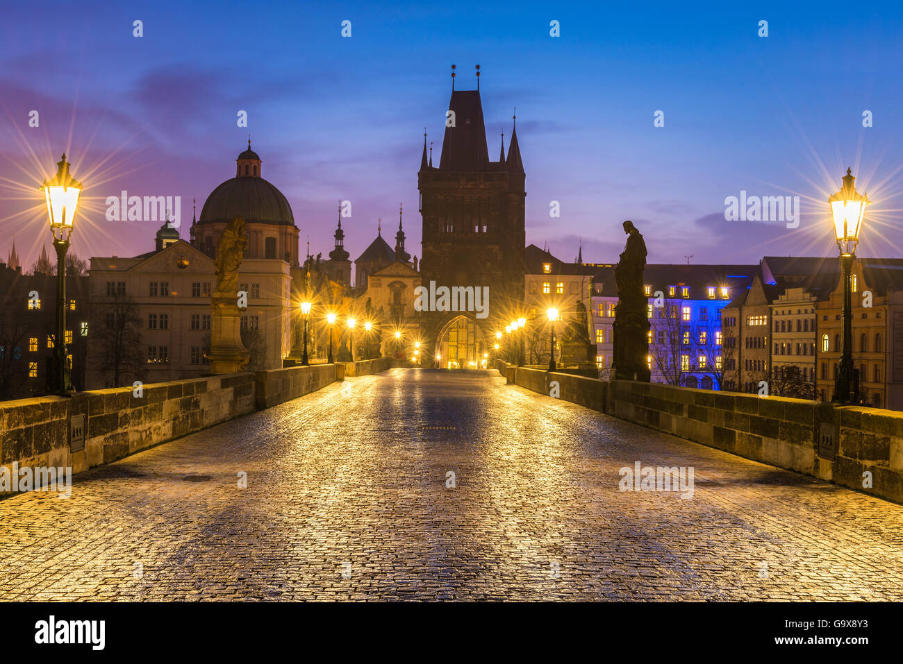 Prague prag czech republic charles bridge vltava river hi-res stock photography and images - Alamy