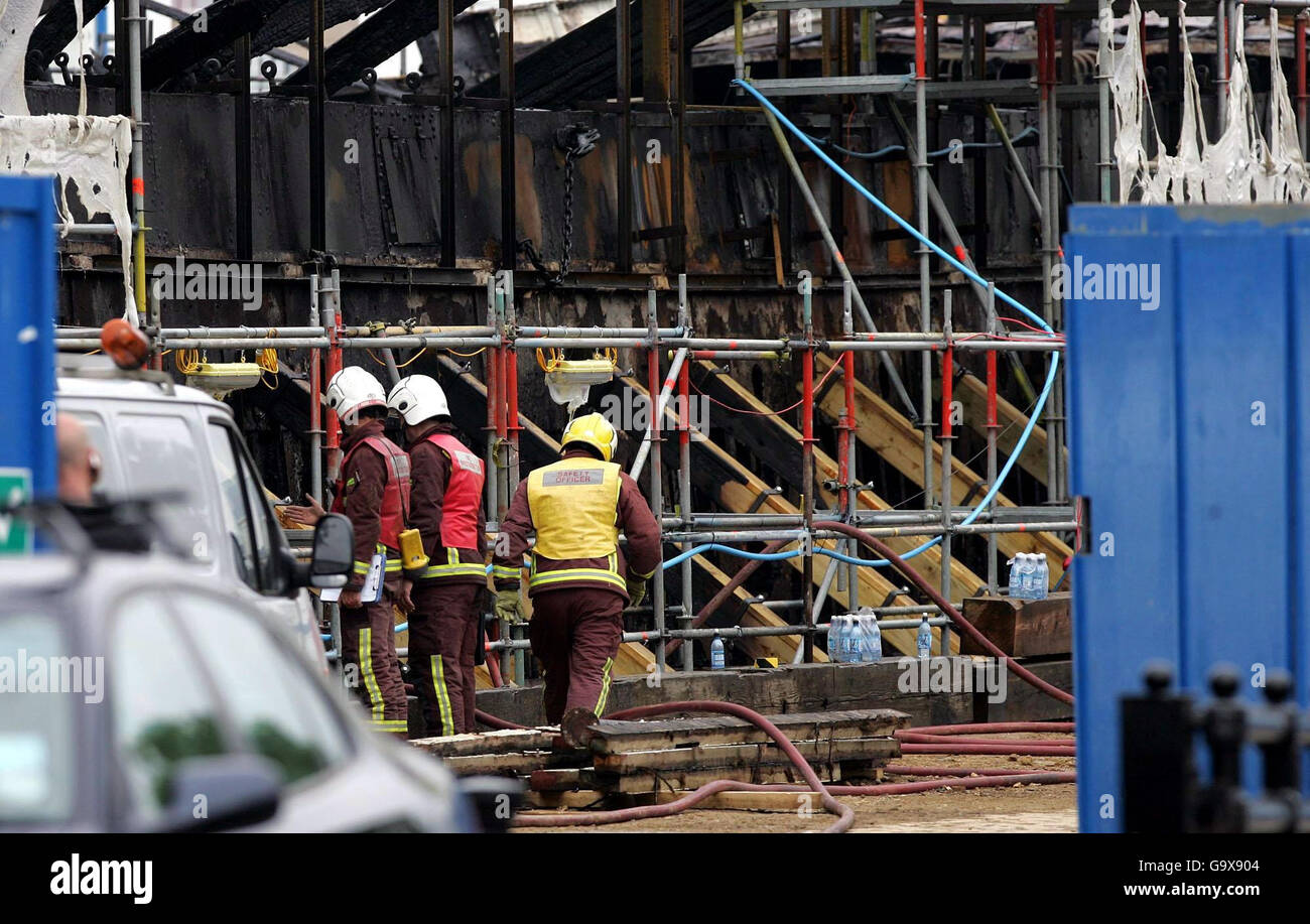 Cutty Sark fire Stock Photo - Alamy