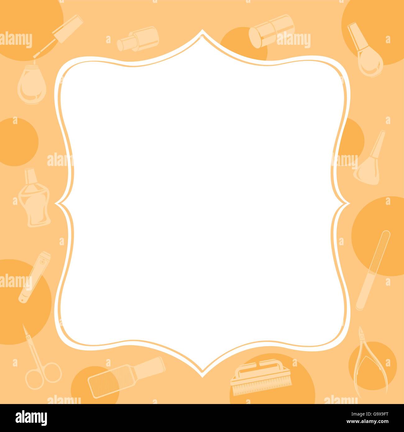 Manicure And Pedicure Equipments Border, nail salon, beauty, Ladies ...