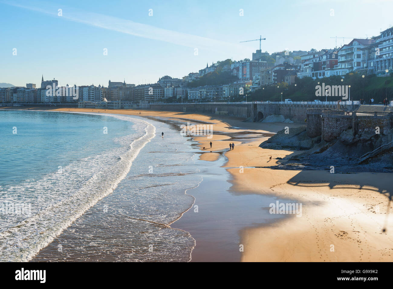 San Sebastian Beach - Spain Stock Photo - Alamy