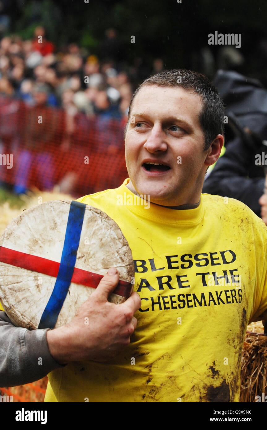Jason Crowther from Pembrokeshire, west Wales, clutches a giant Double ...