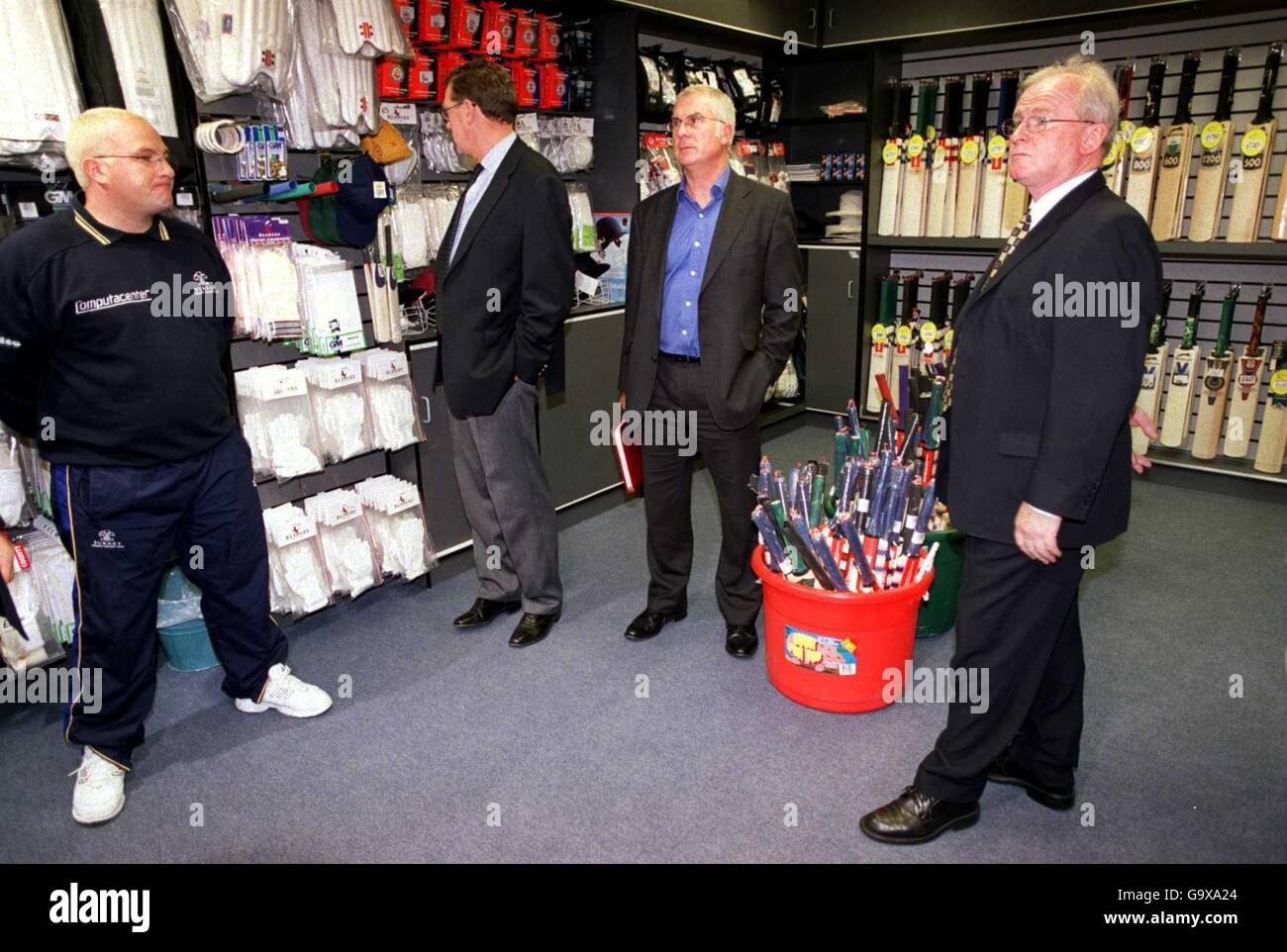 (L-R) Centre Manager Mark Lane stands ready as Surrey Chief Executive ...