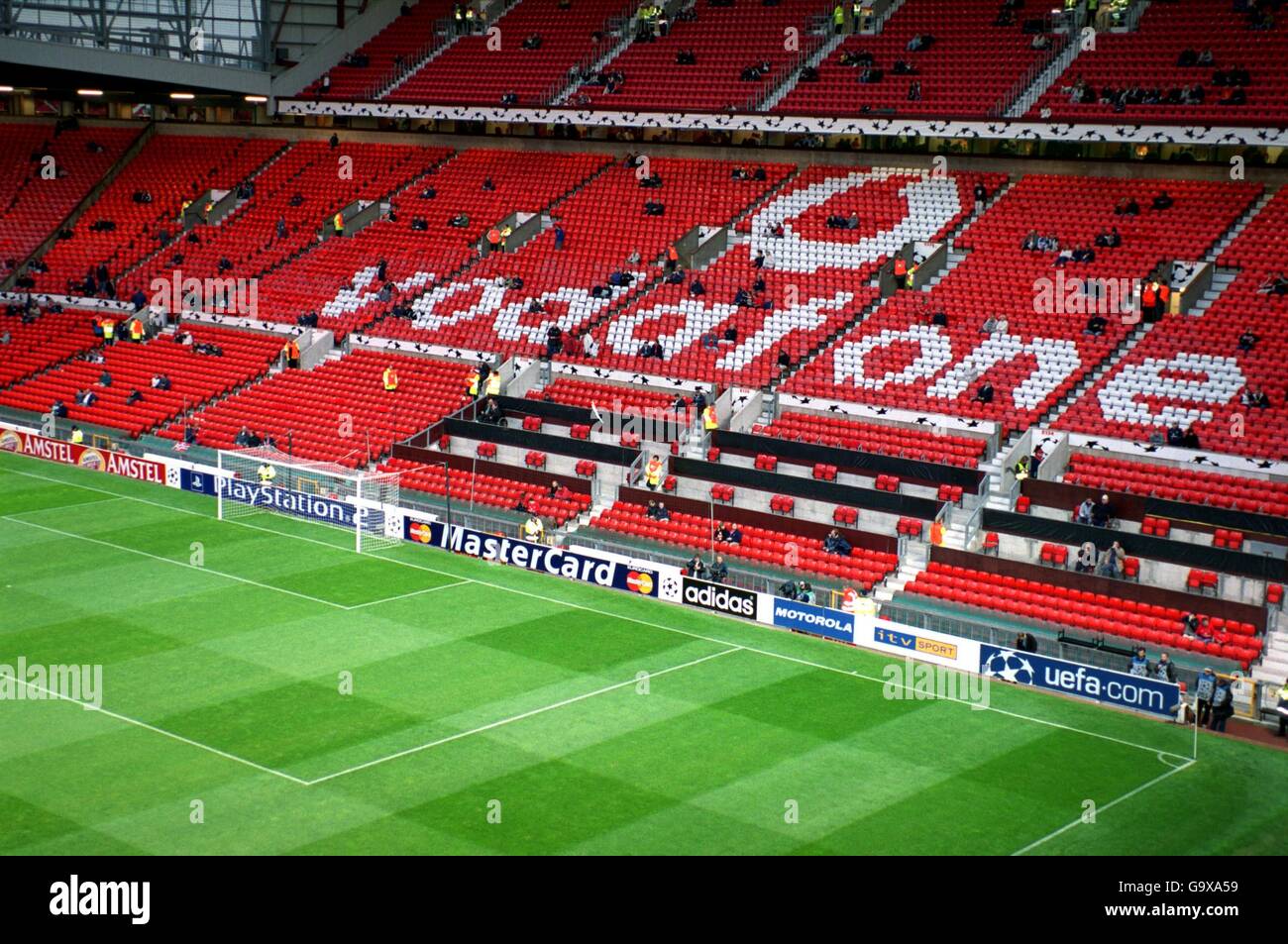 The disabled seating section at old trafford hi-res stock photography ...