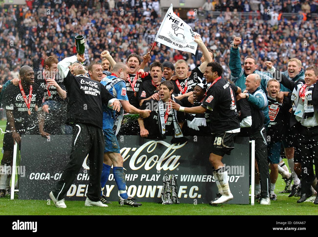 Derby county promotion hi-res stock photography and images - Alamy