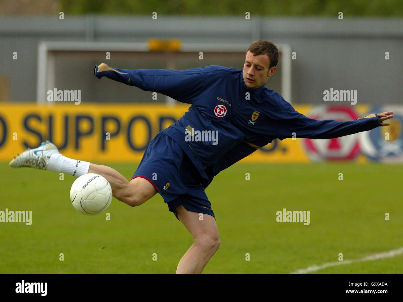 Scotland's Alan Hutton during a training session at the Strathclyde ...