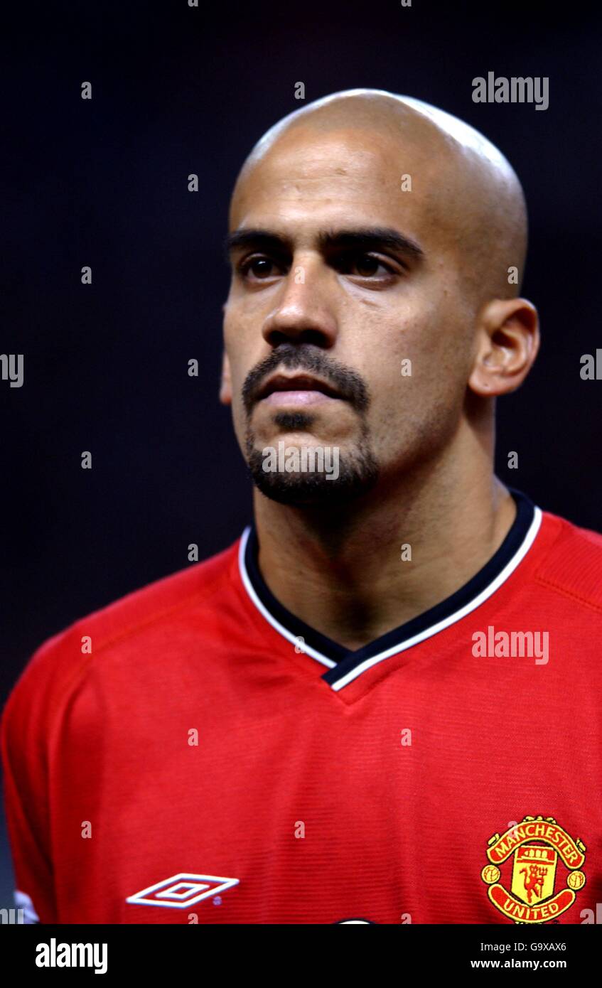 Juan sebastian veron manchester united football club hi-res stock ...