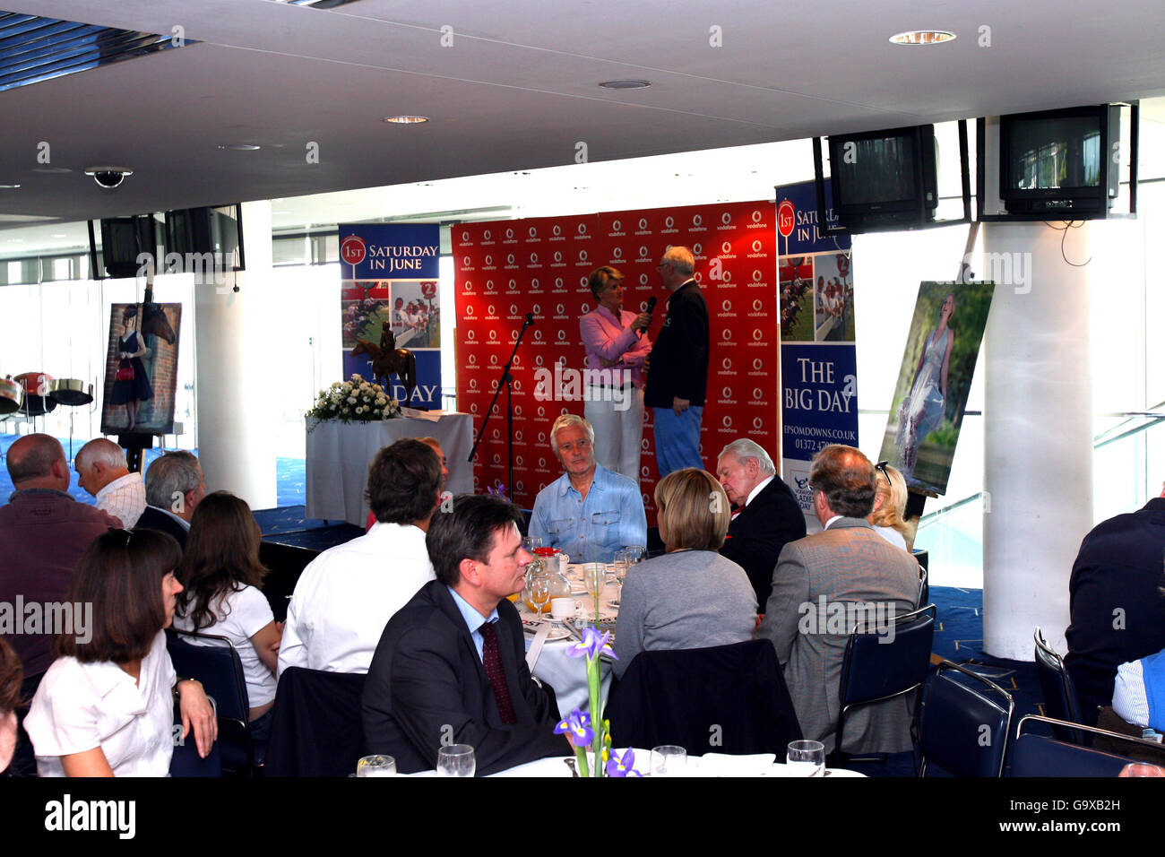 Horse Racing - Breakfast with the Stars - Epsom Downs Racecourse Stock ...