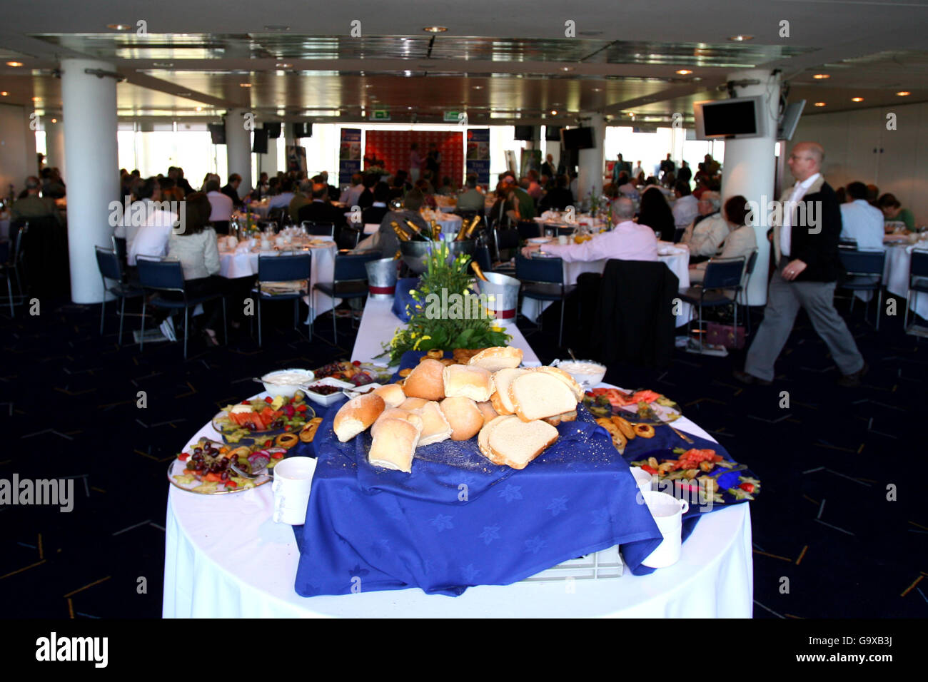 Guests enjoy breakfast with the stars at epsom downs racecourse hi-res ...