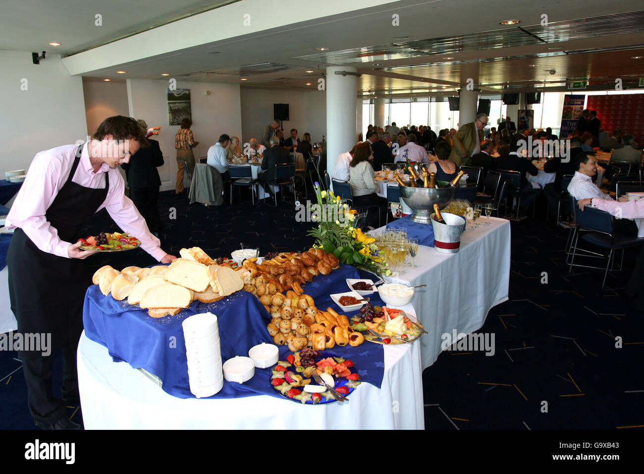 Horse Racing - Breakfast with the Stars - Epsom Downs Racecourse Stock ...