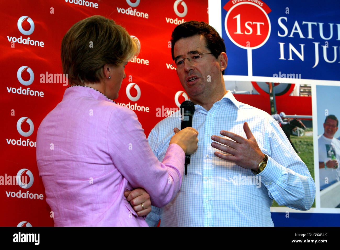 Horse Racing - Breakfast with the Stars - Epsom Downs Racecourse Stock ...