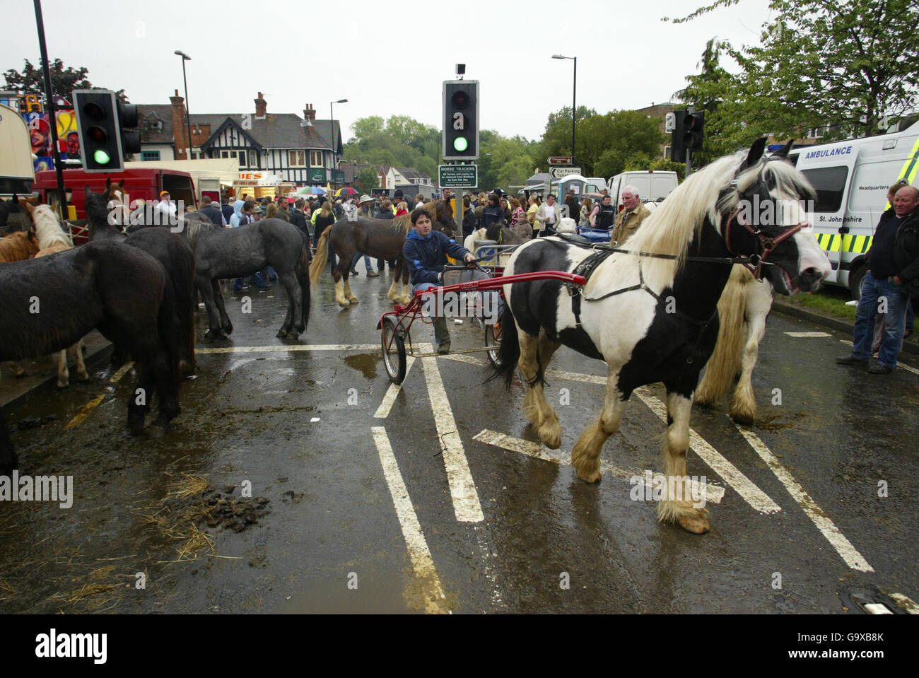 The general scene at the annual Wickham Horse Fayre near Fareham ...