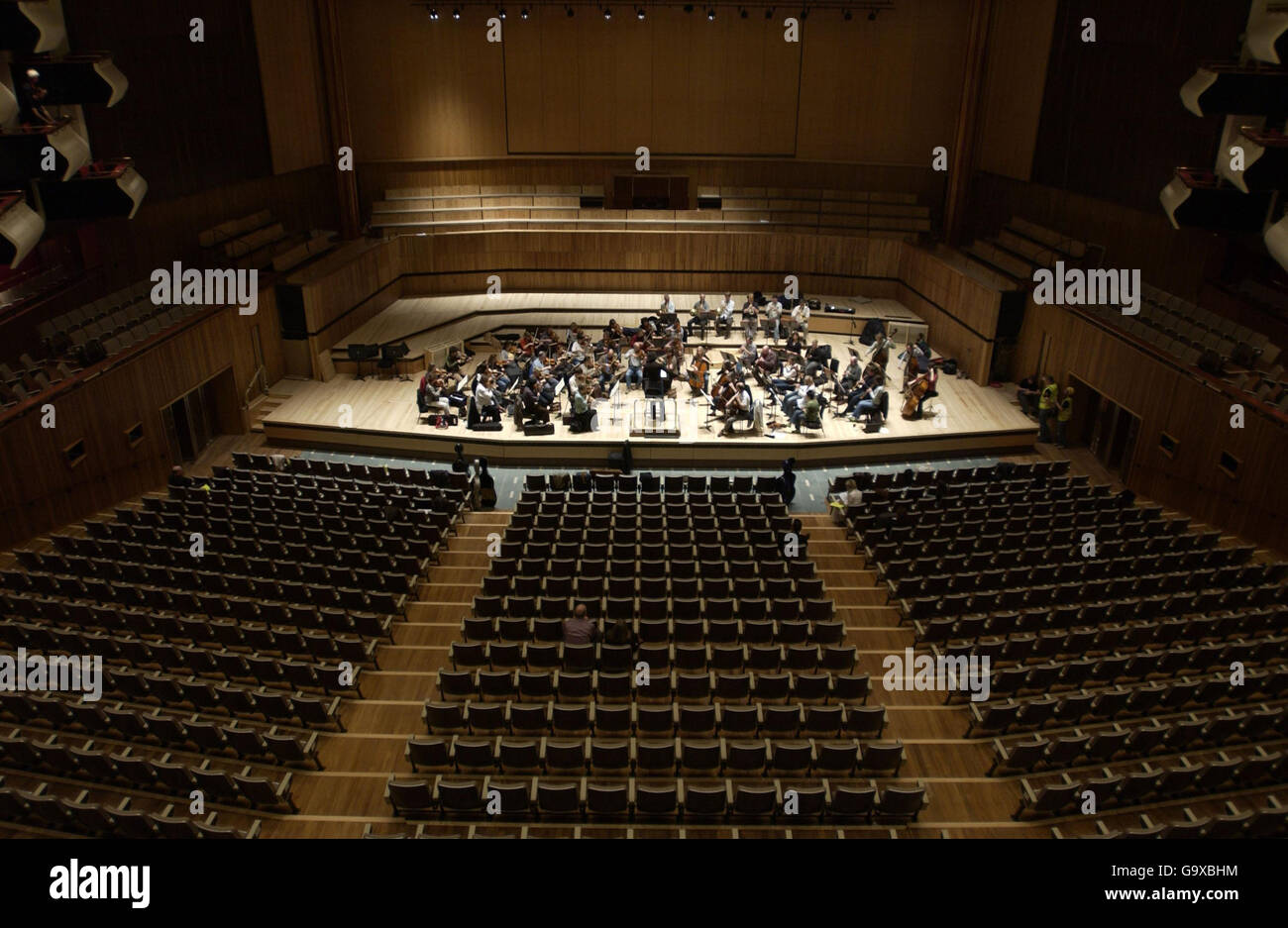 The Orchestra of the Age of Enlightenment rehearse in the newly refurbished auditorium of the ...