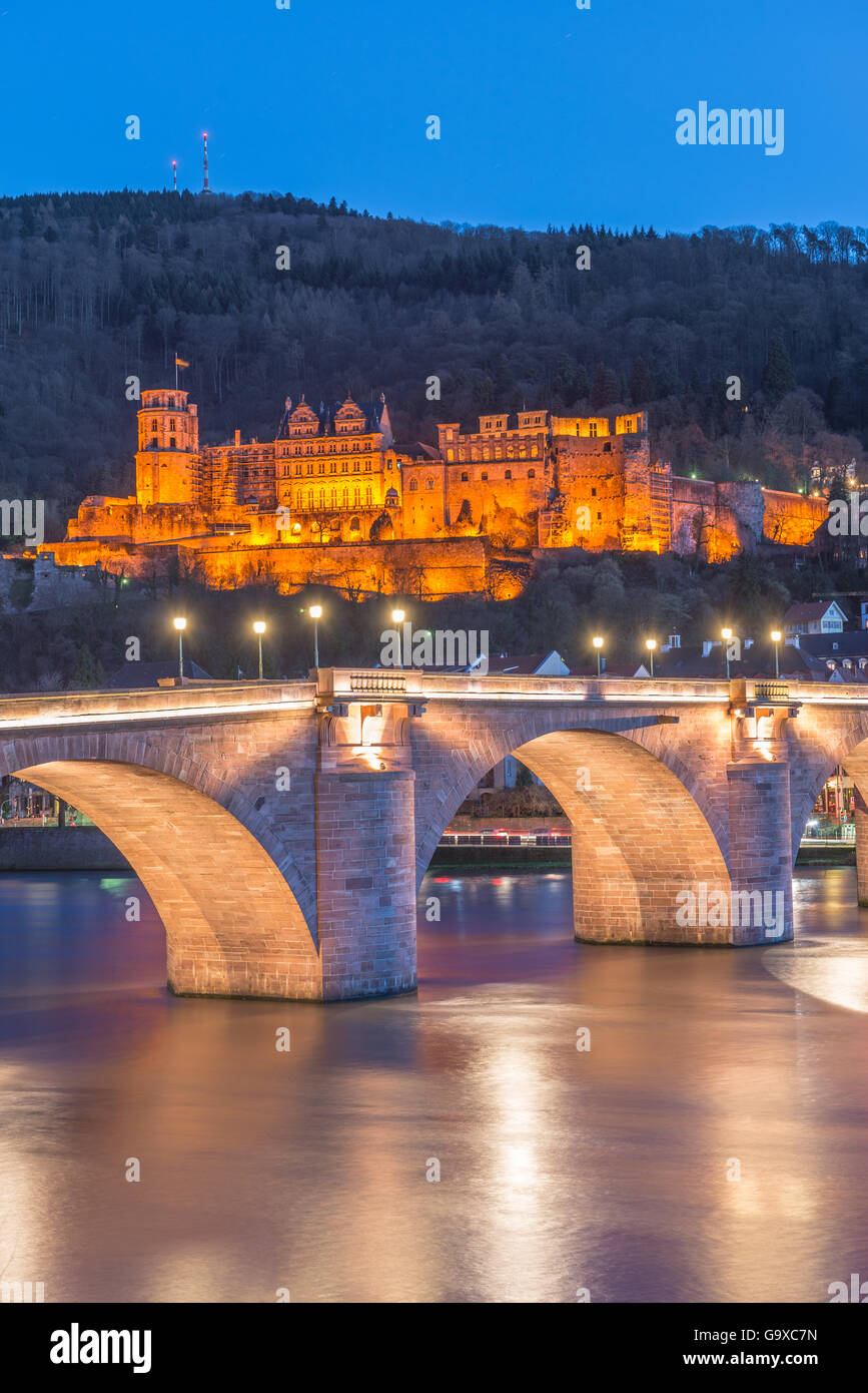 Heidelberg germany night view hi-res stock photography and images - Alamy