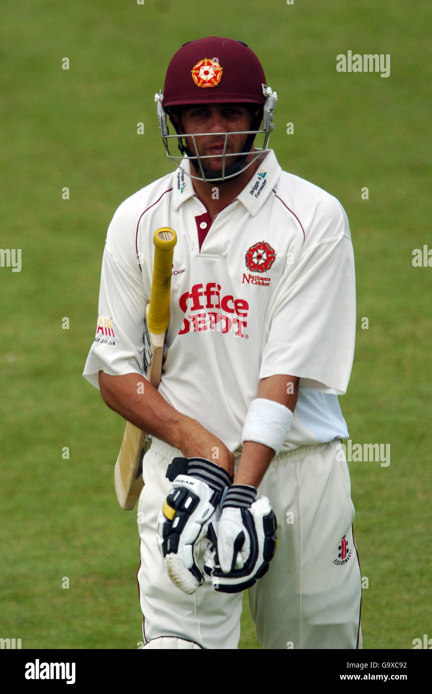 Northamptonshire's Johannes van der Wath during the Liverpool Victoria ...