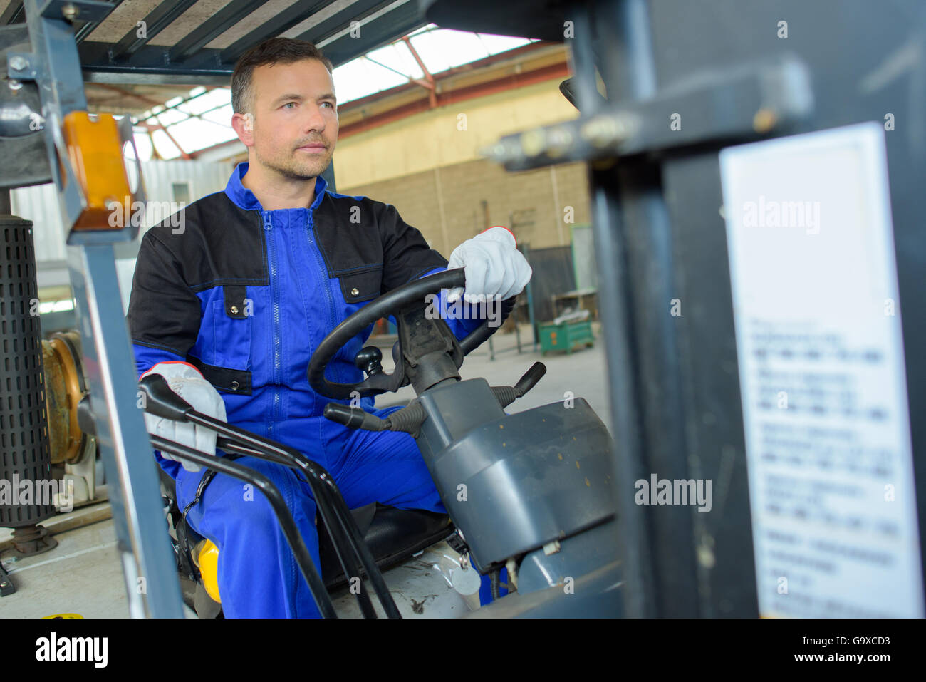 fork lift driver Stock Photo - Alamy