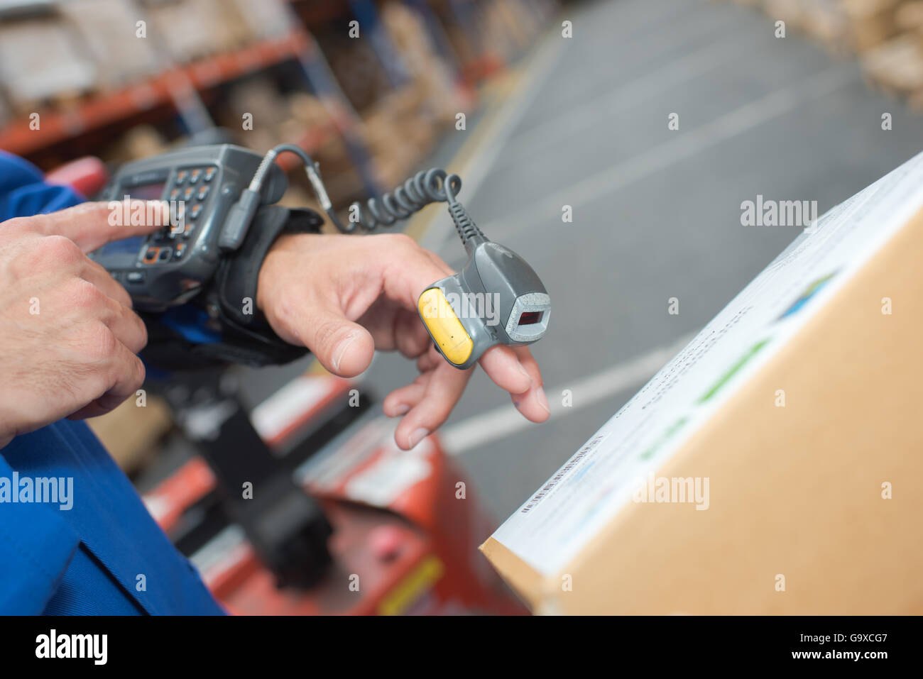 Stock taking machine Stock Photo - Alamy