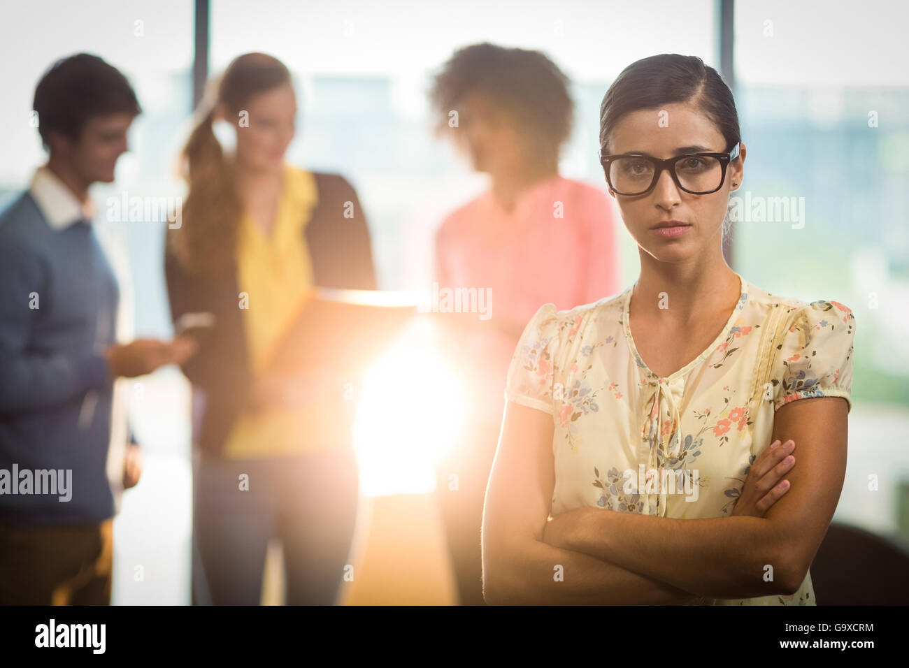 Portrait of thoughtful woman Stock Photo - Alamy