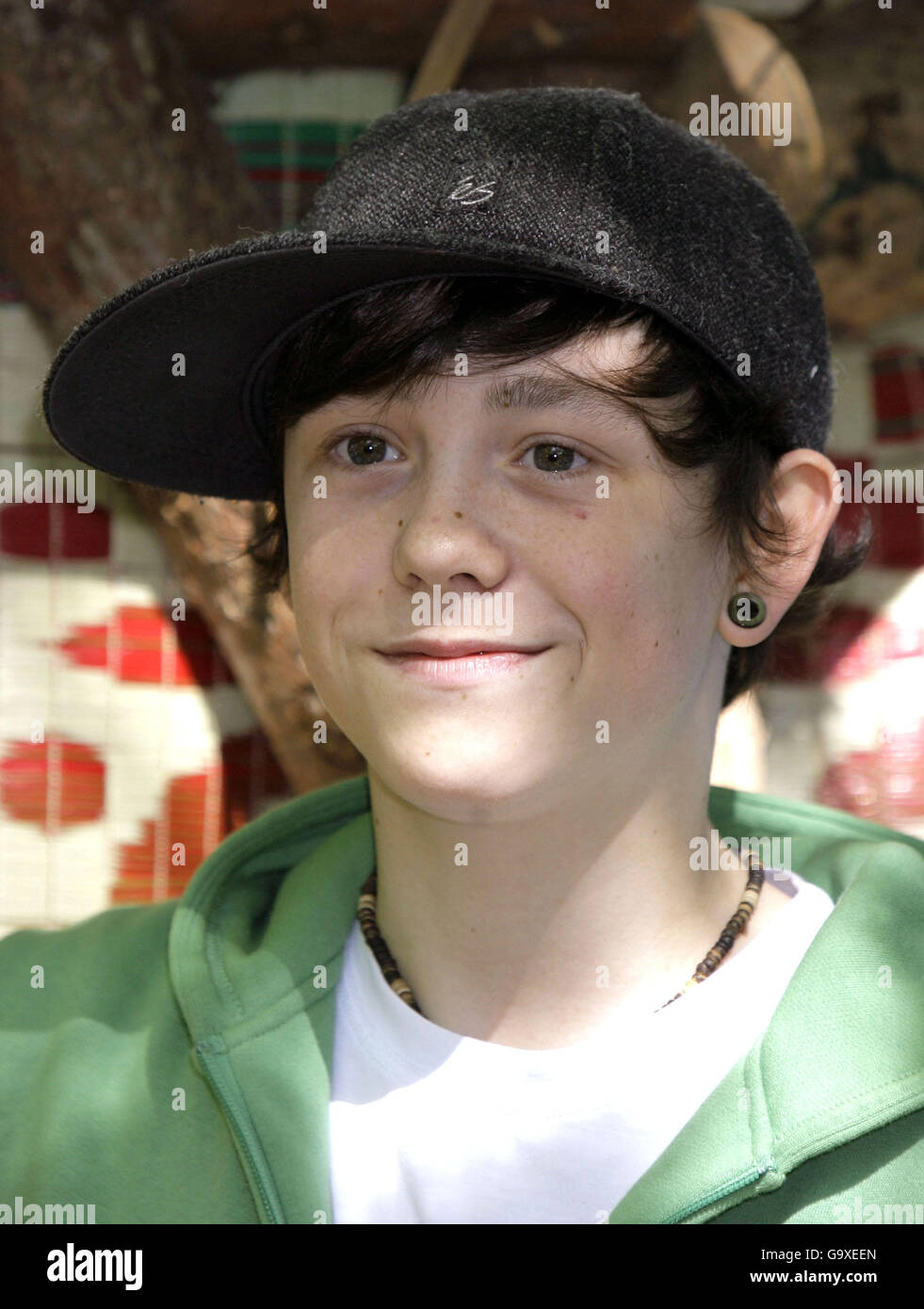 Lil' Chris attends a photocall to launch charity World Vision's School ...