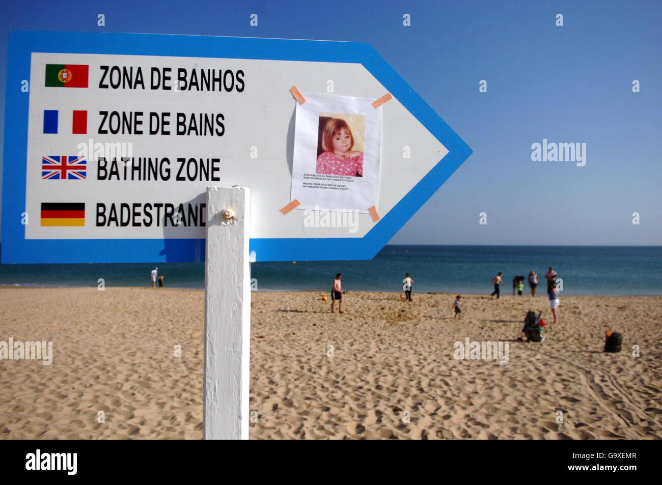 Girl missing in Algarve Stock Photo - Alamy