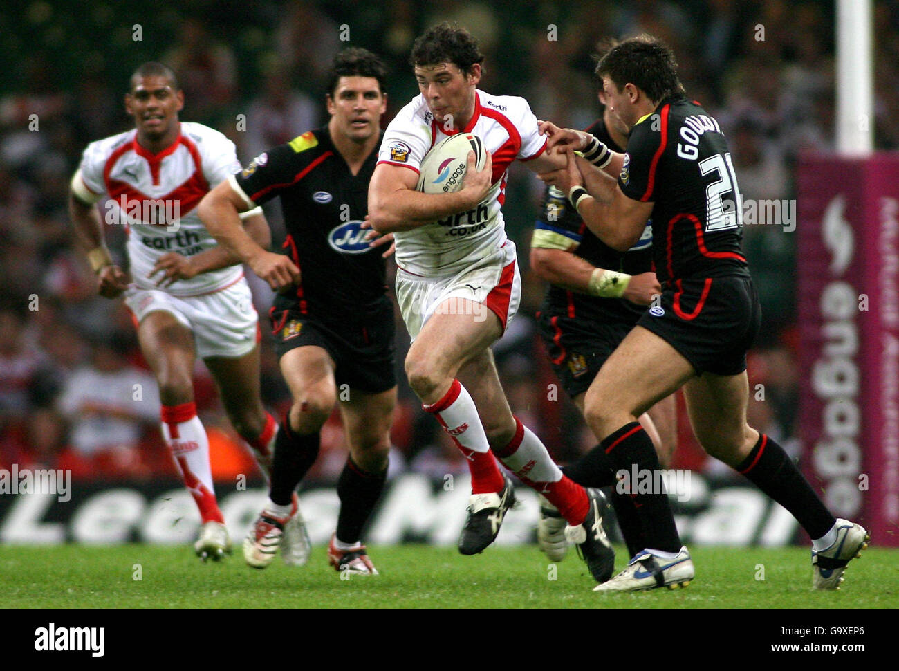 Rugby league st helens v wigan warriors millennium stadium hi-res stock ...