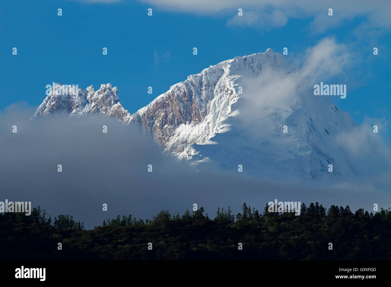 Mount Gyala Peri and Mount Jialabaili, Yarlung Zangbo Grand Canyon ...