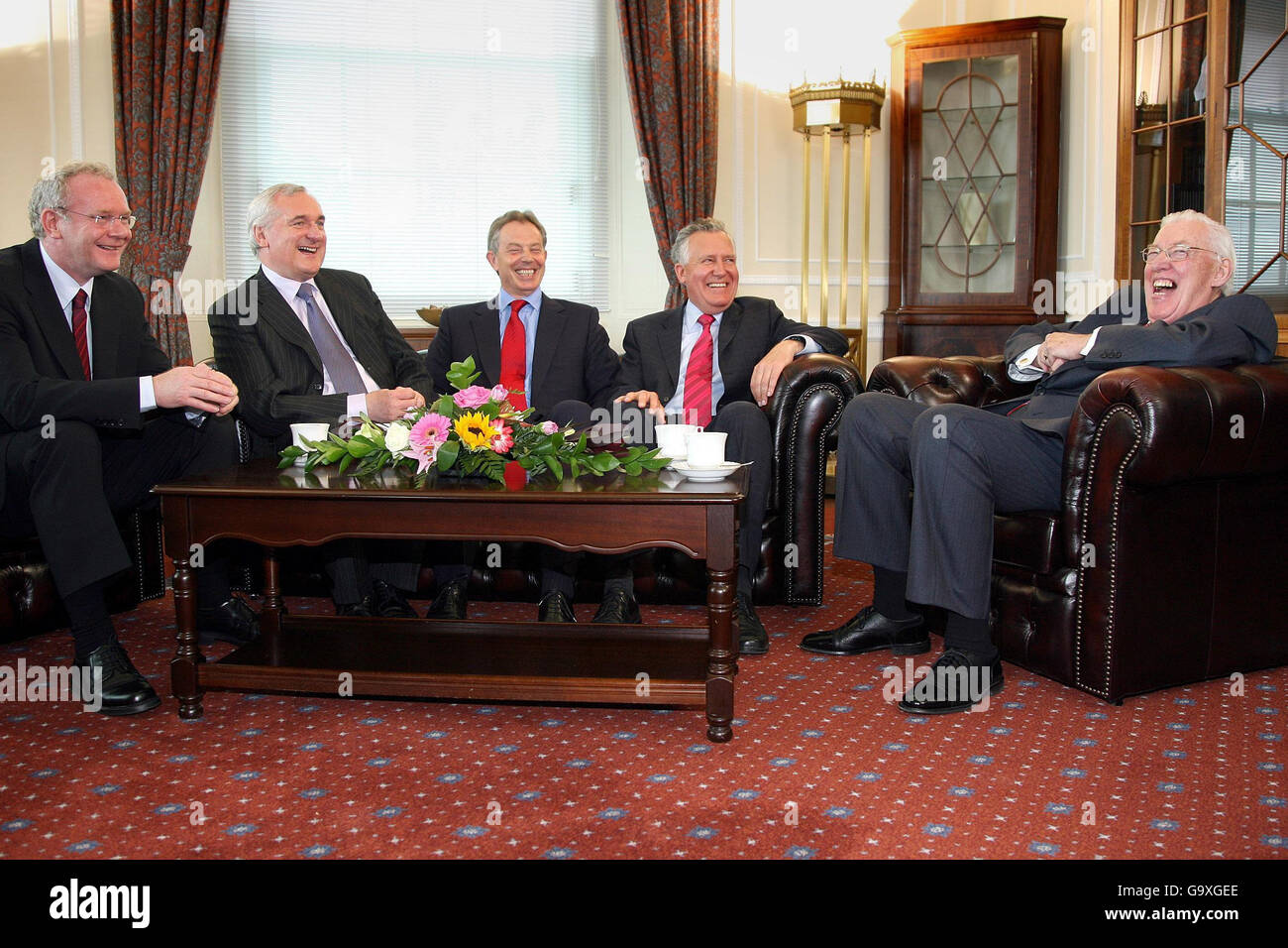 From left: Deputy First Minister Martin McGuinness, Irish Taoiseach ...