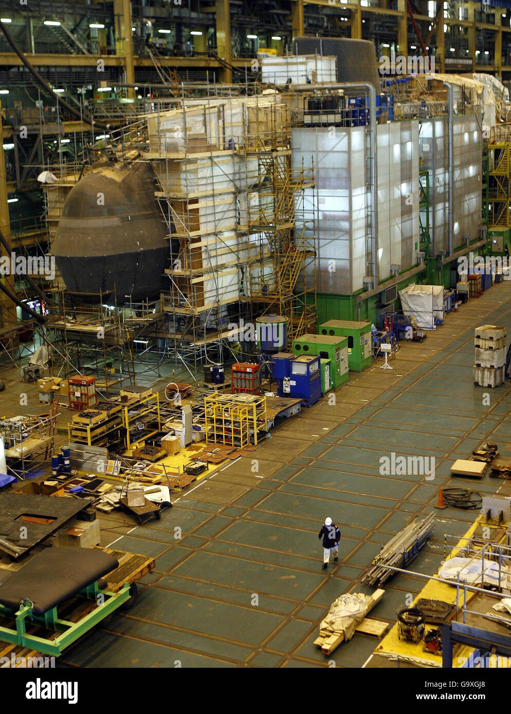 Construction work continues on the Royal Navy's newest super- sub ...