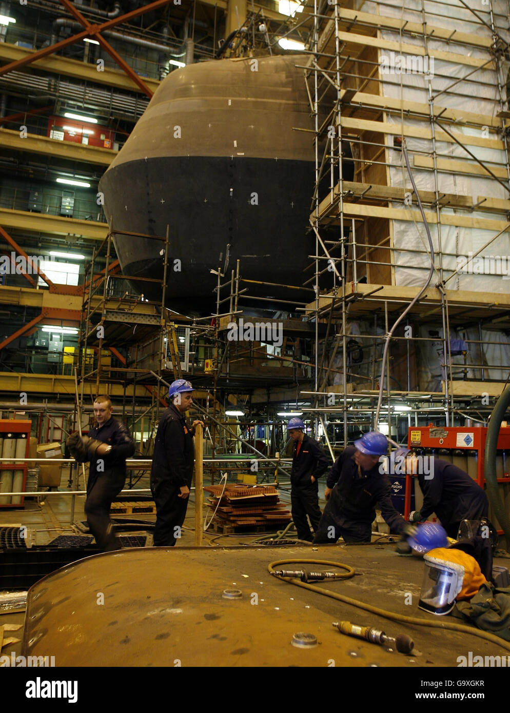 Construction work continues on the Royal Navy's newest super- sub ...