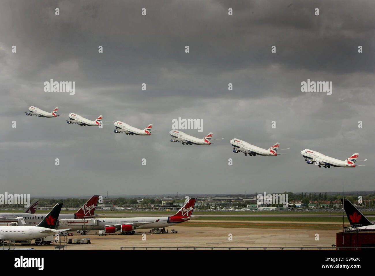 Flights soar to record. COMPOSITE PHOTO. A British Airways aircraft ...