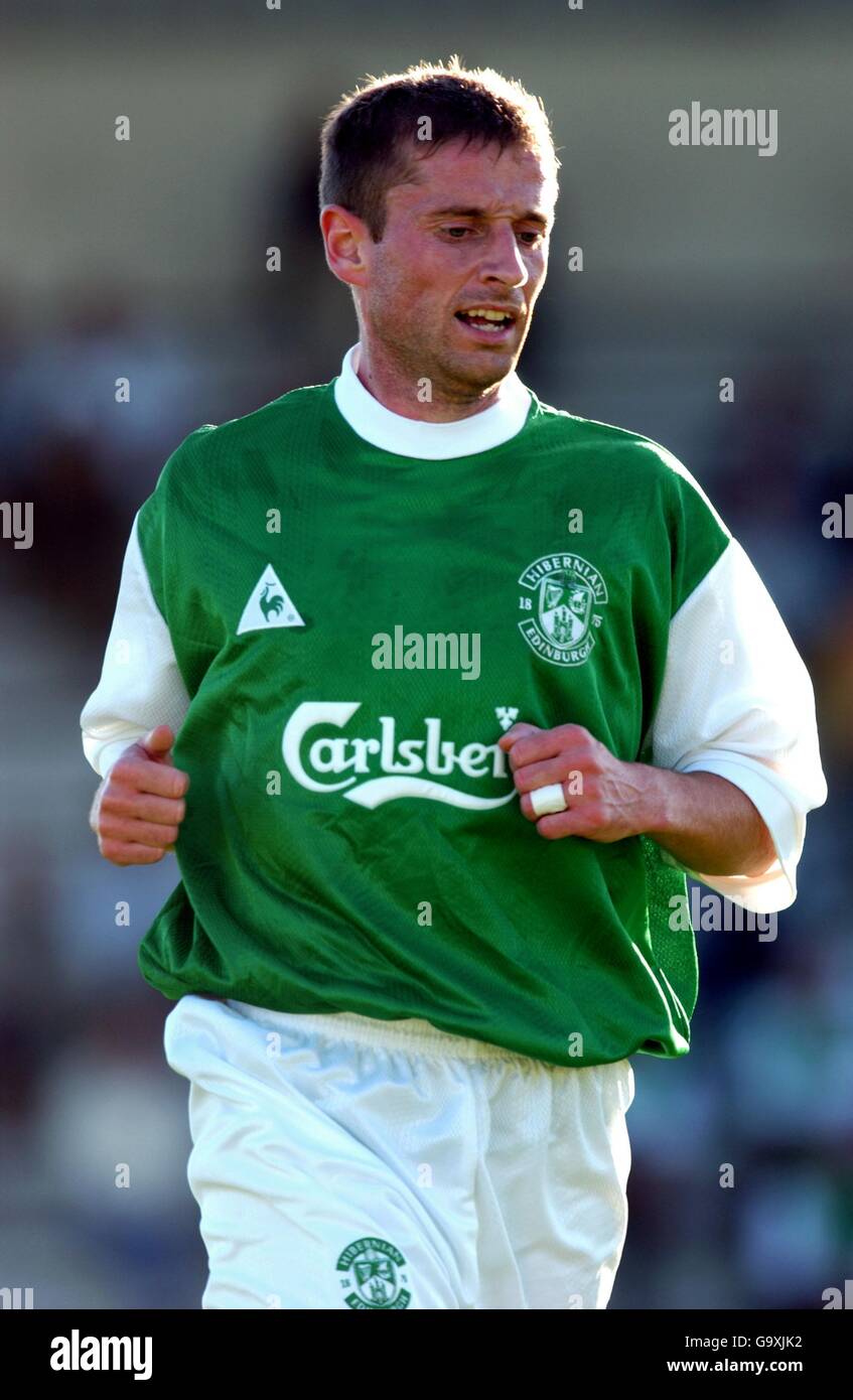Soccer - Friendly - Concarneu v Hibernian. Hibernian's Gary Smith Stock ...