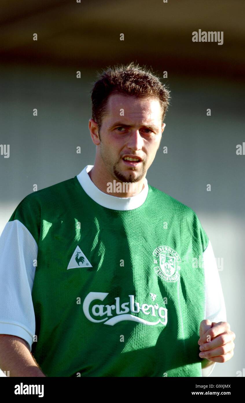 Soccer - Friendly - Concarneu v Hibernian. Hibernian's Alan Orman Stock ...