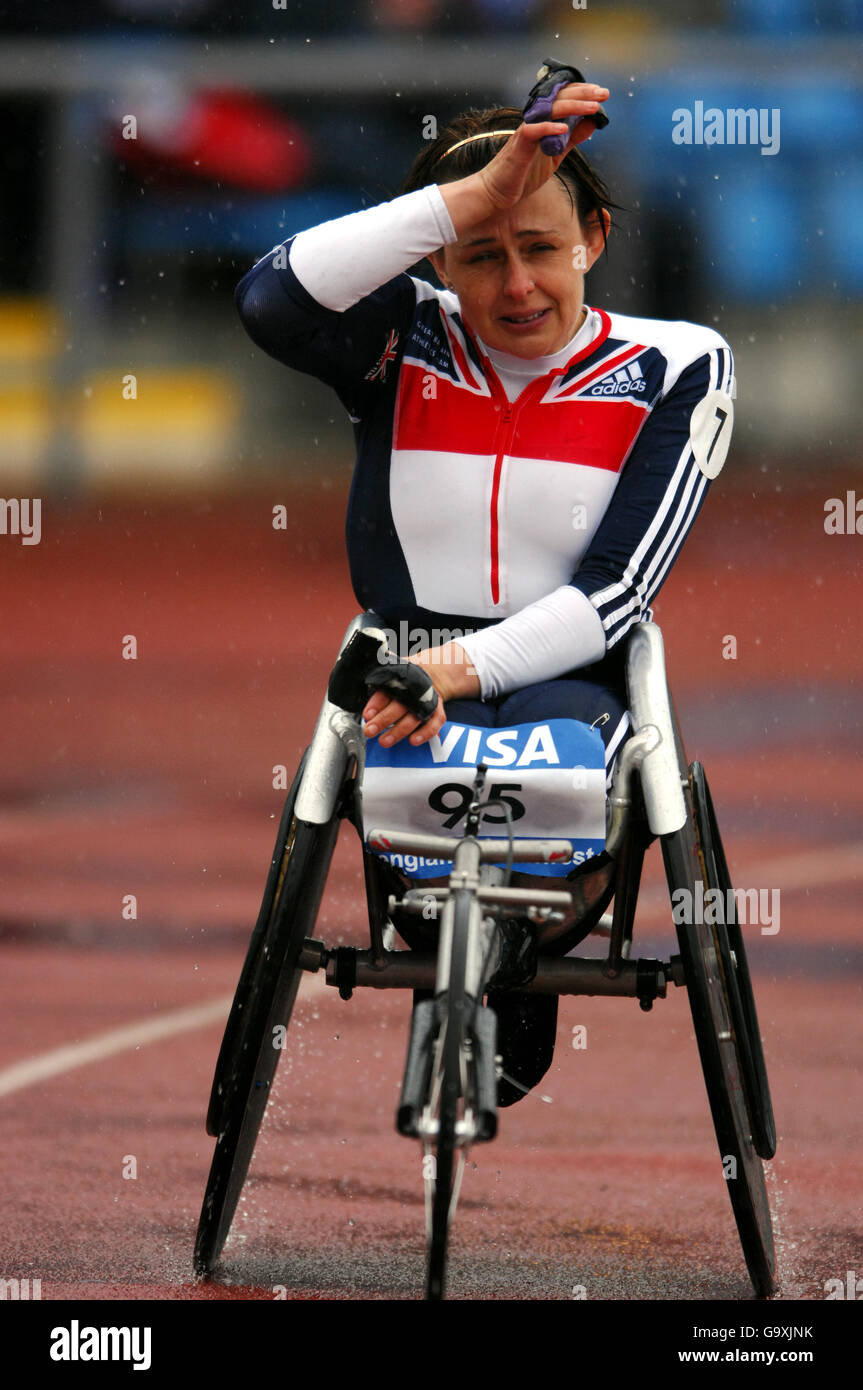Great Britain's Dame Tanni Grey-Thompson shows her emotion's after the ...