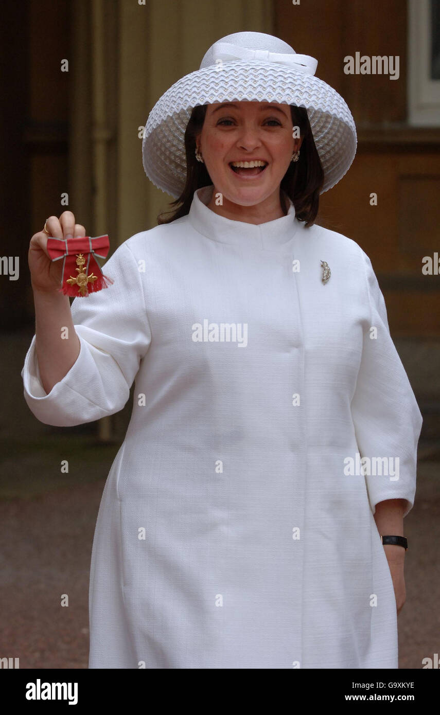 Received queen in todays investitures ceremony buckingham palace hi-res ...