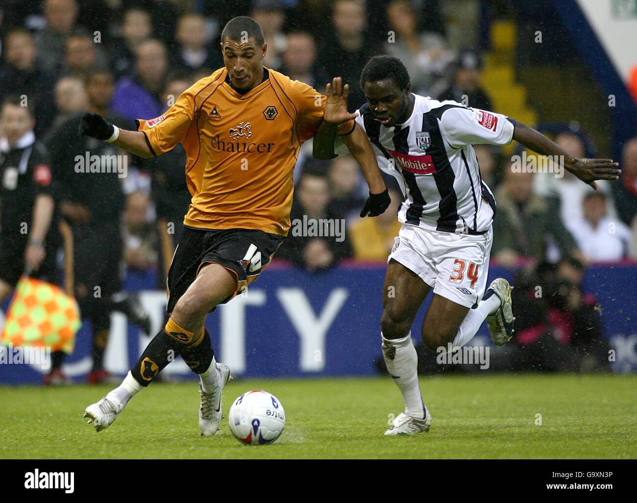 Wolverhampton Wanderers Jay Bothroyd and West Bromwich Albion'sSam ...