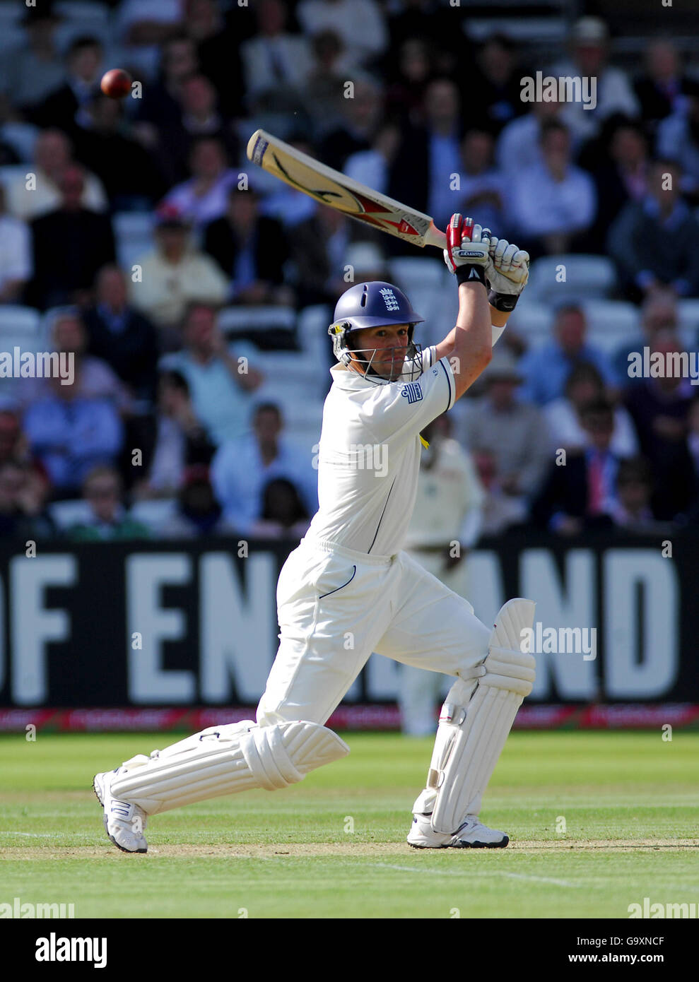 England's Matt Prior in action during his century at Lords against West ...