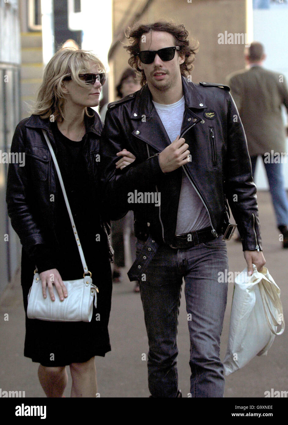 Kirsten Dunst and Johnny Borrell sighting - London Stock Photo - Alamy
